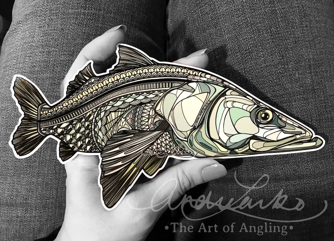 Snook Laminated 3M Vinyl Decal - Etsy