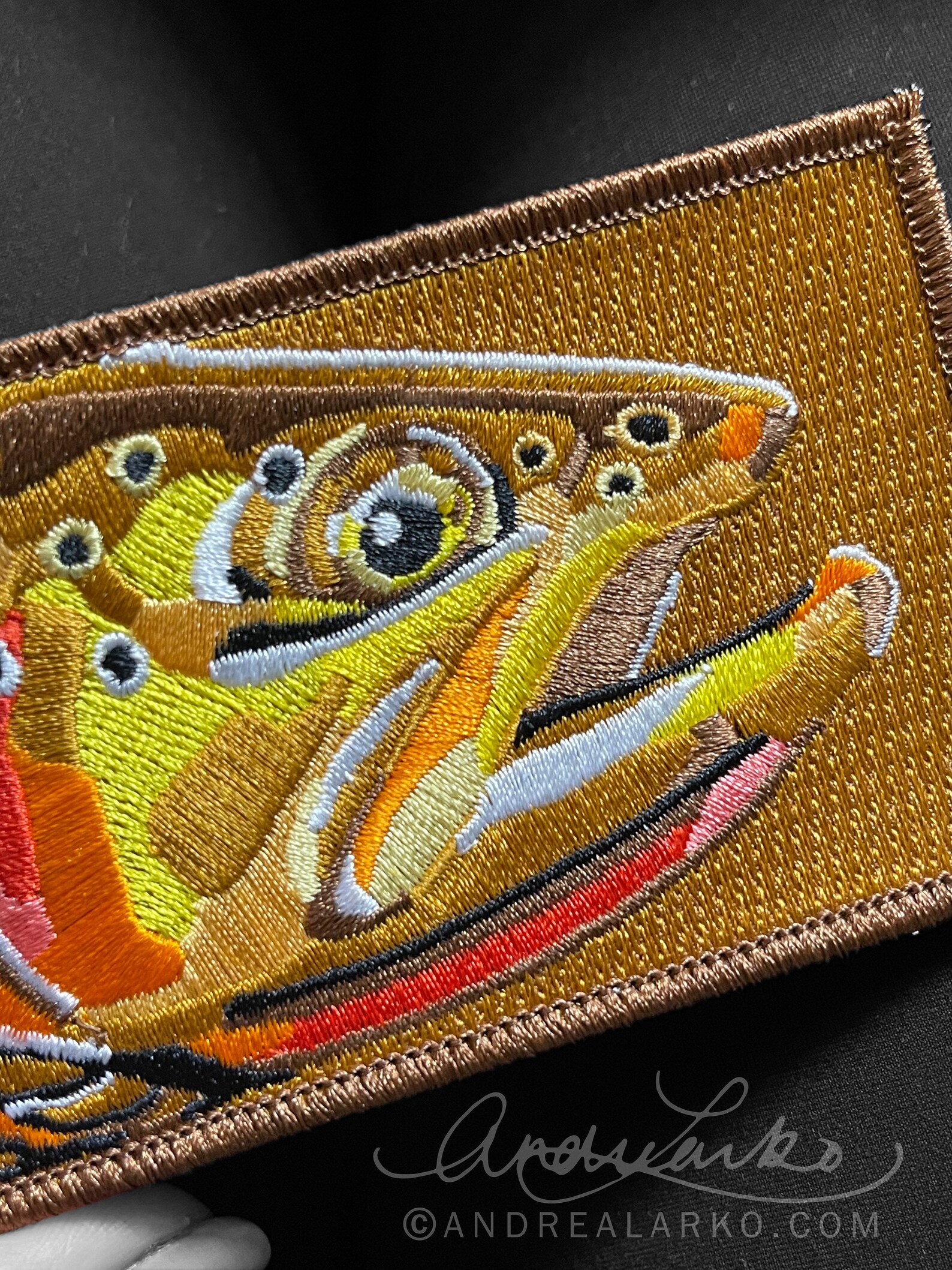 Embroidered Cutthroat Trout Iron on Fish Art Patch 5"x2.5" - Etsy