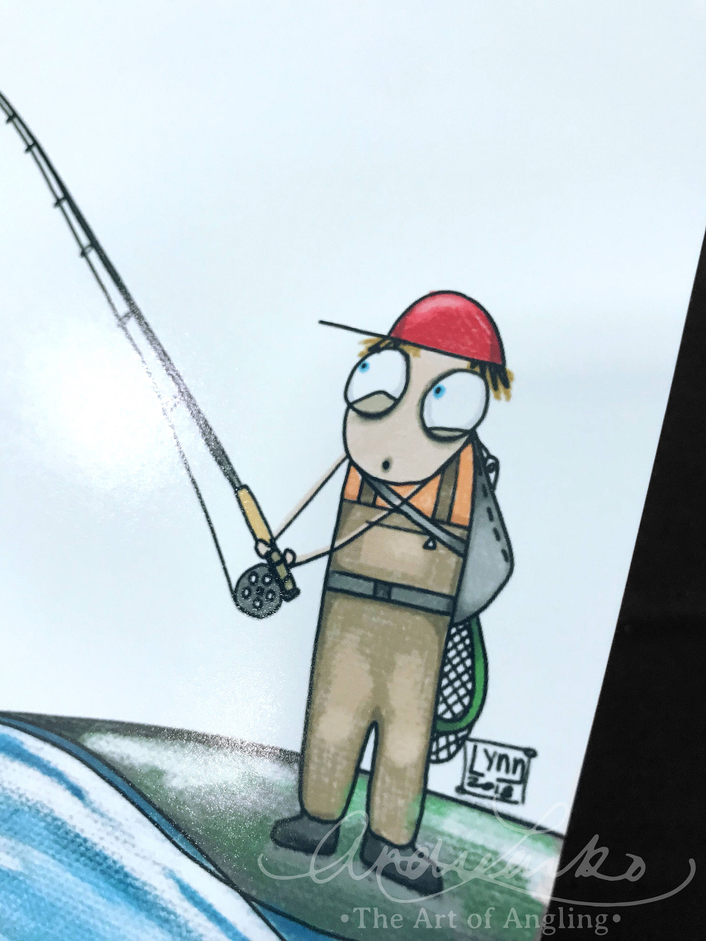 Bob Fly Fishing Cartoon Series Squirm Art Print - Etsy