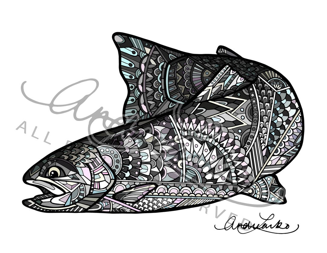 Female Steelhead Art Print 8.5x11 - Etsy