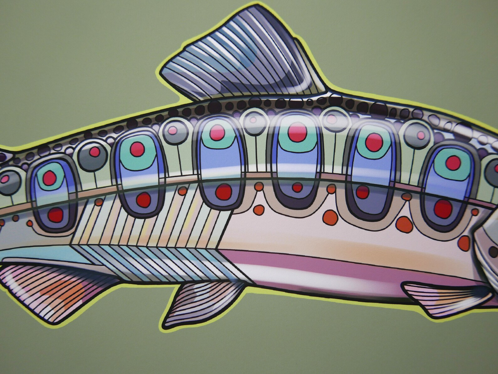 Archival Amago Trout Limited Edition Giclee Print 11x17 | Etsy