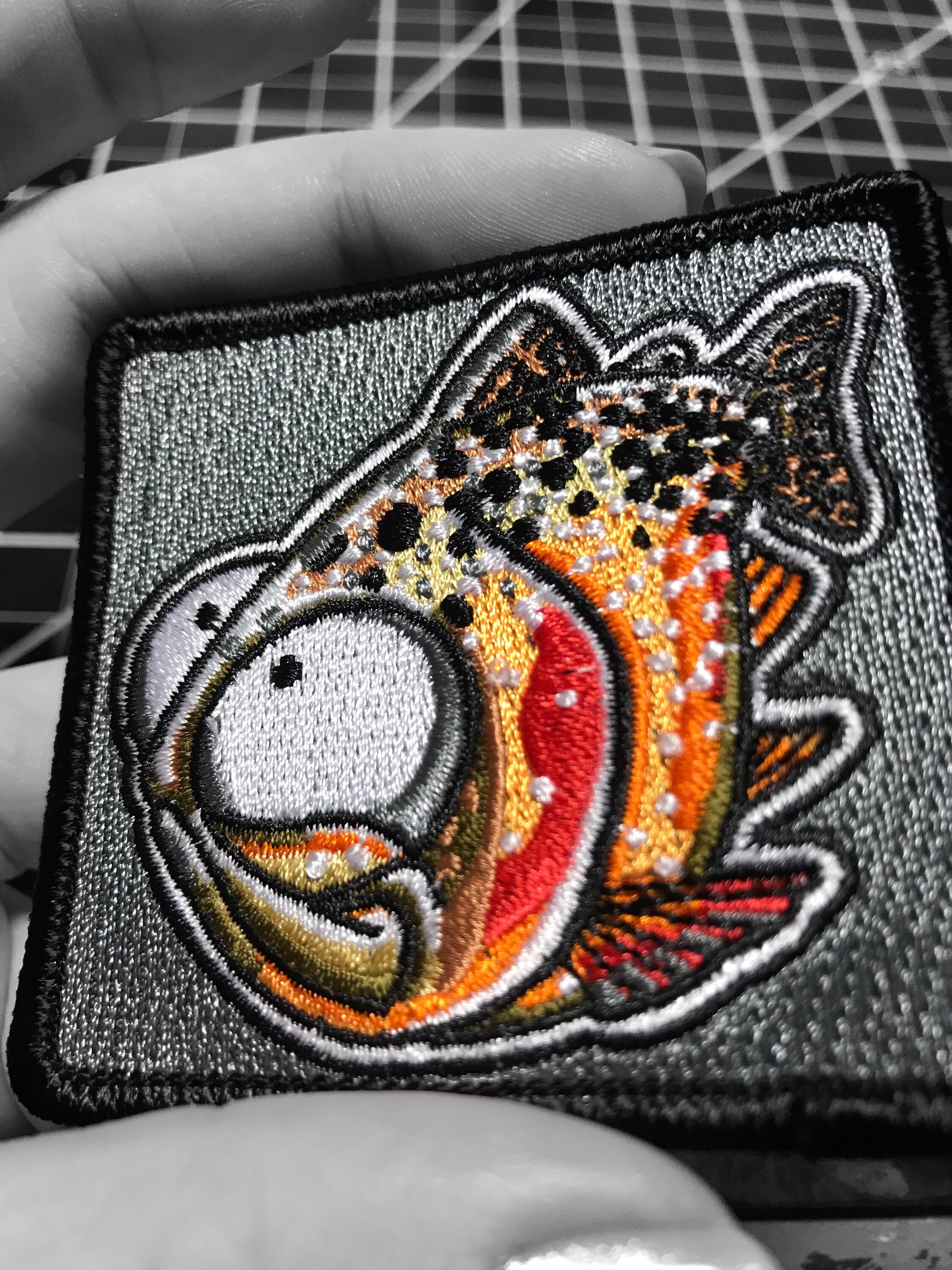 Embroidered Cutthroat Trout Iron On Fish Art Patch | Etsy