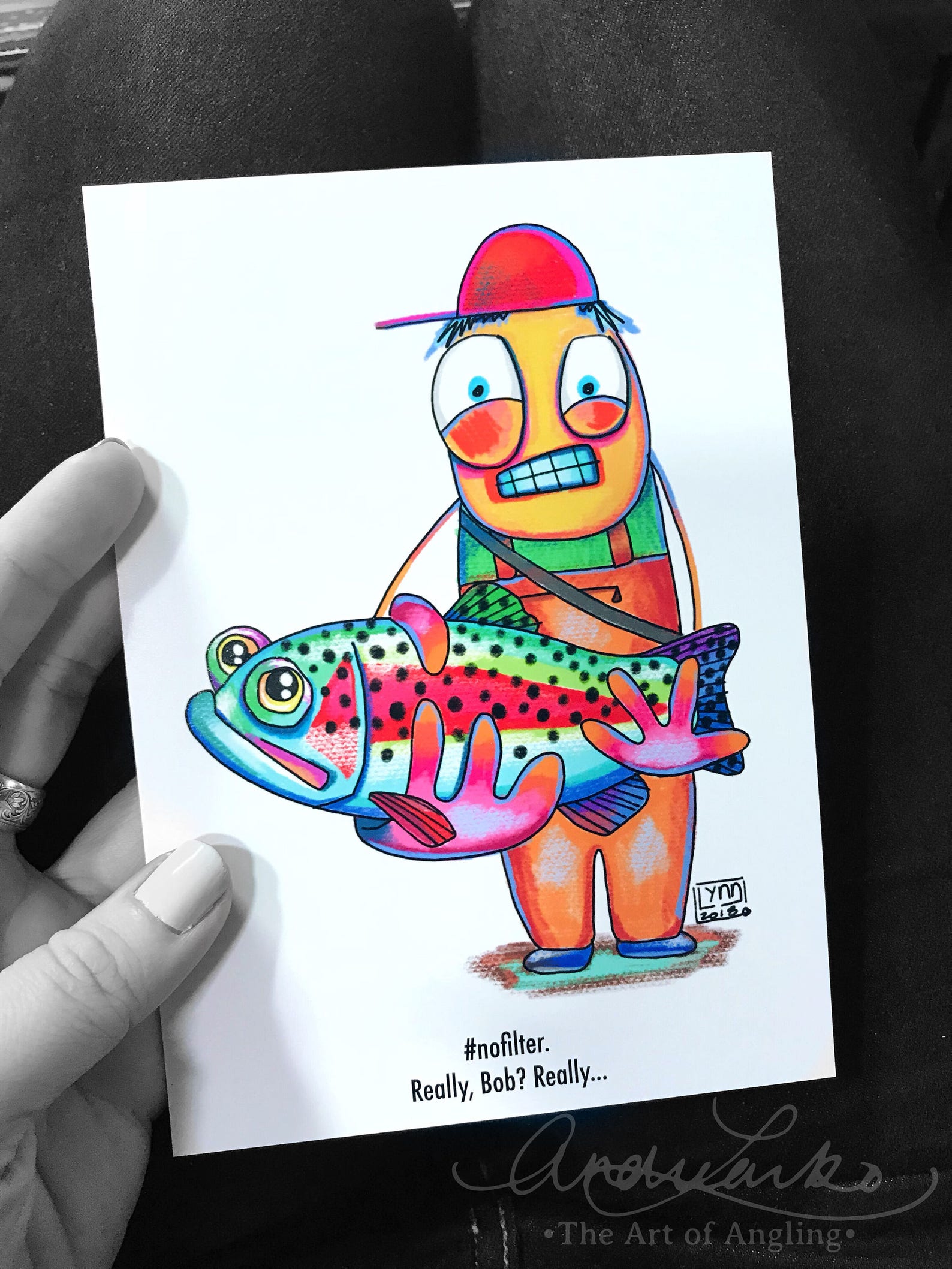 Bob Fly Fishing Cartoon Series No Filter Art Print - Etsy