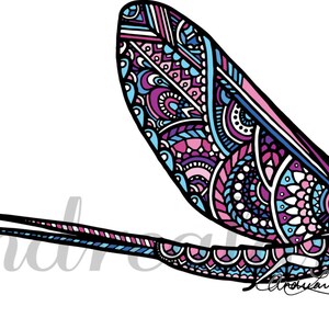 Mayfly Zentangle 3M Laminated Vinyl Decal - Etsy