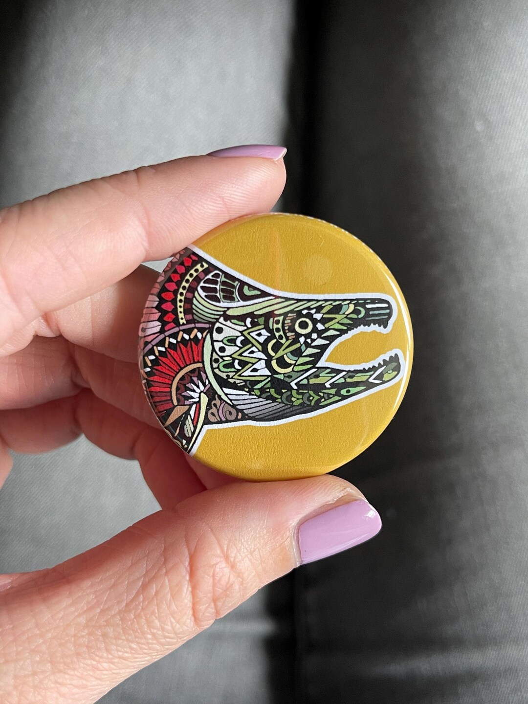 Sockeye on Salmon Egg Orange Collector Pin Fishing Pinback Button or ...