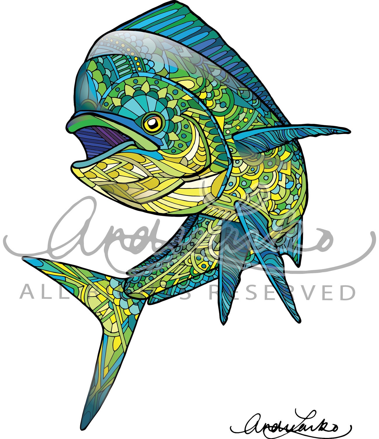 Mahi Mahi Art