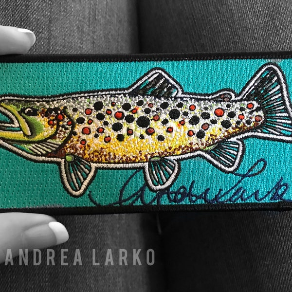Brown Trout Embroidery - Etsy