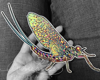 Mayfly Zentangle 3M Laminated Vinyl Decal | Etsy