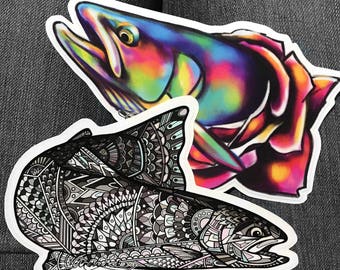 Steelhead decal | Etsy