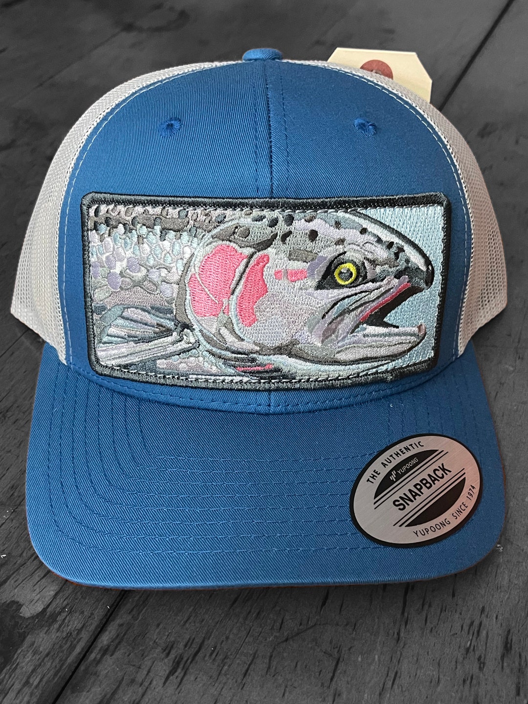 DISCONTINUED Embroidered Steelhead Patch Trucker Hat - Etsy
