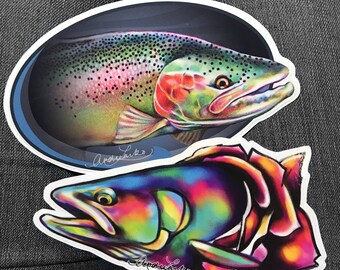Steelhead decal | Etsy