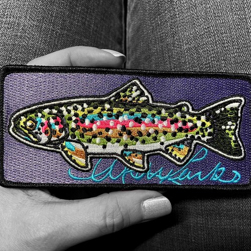Brown Trout Fish Art Patch - Etsy