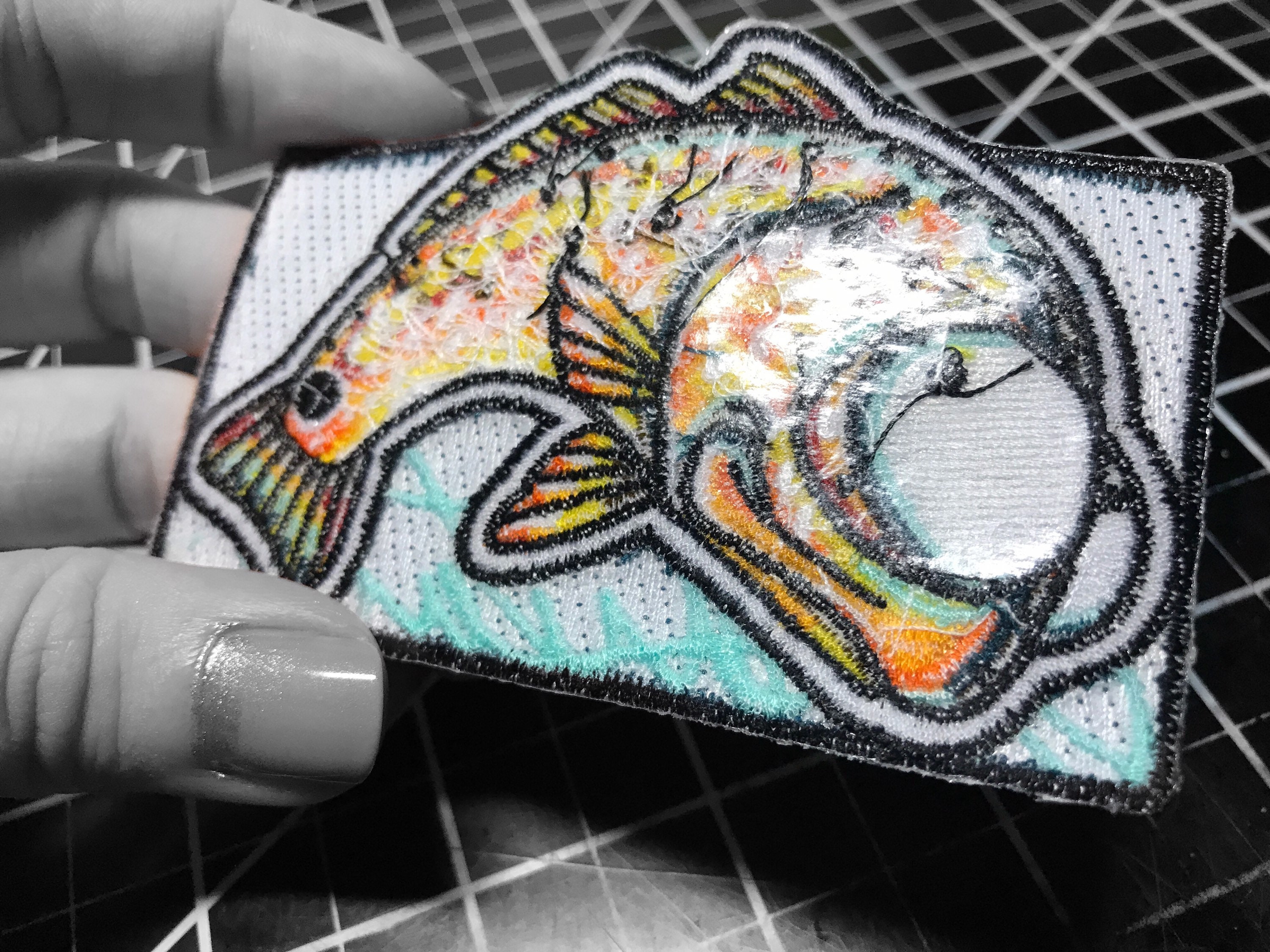 Embroidered Redfish Iron on Fish Art Patch 3.625"x2.5" - Etsy