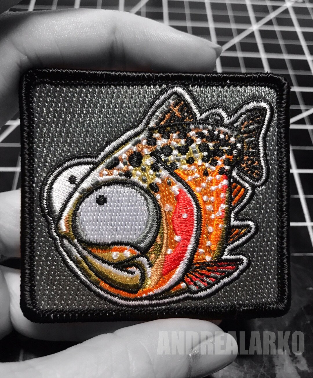 Embroidered Cutthroat Trout Iron on Fish Art Patch 2.625"x2.5" - Etsy