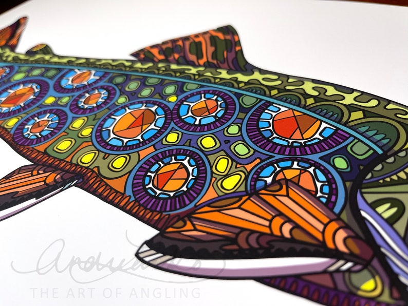 Archival Brook Trout Limited Edition Giclee Print 11x17 - Etsy