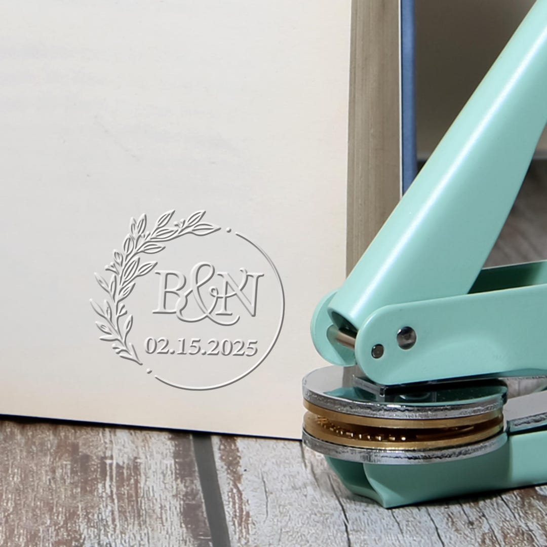Custom Embosser Stamp/personalized Embosser/wedding Embosser/initials ...