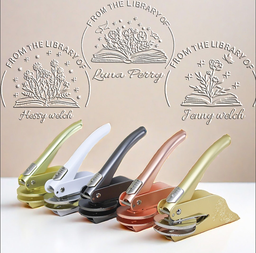 Custom Embosser, Personalized Book Embosser, Book Embosser, Custom Book ...