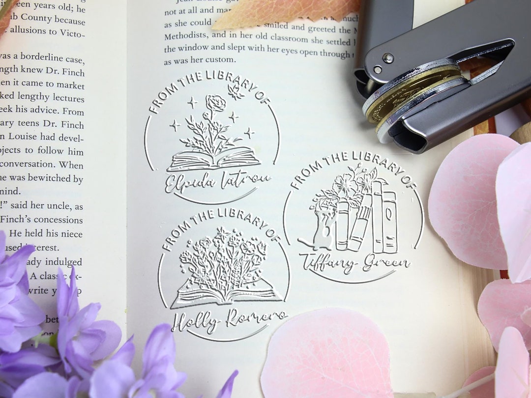 Personalized Library Book Embosser| Custom From the Library of Book ...