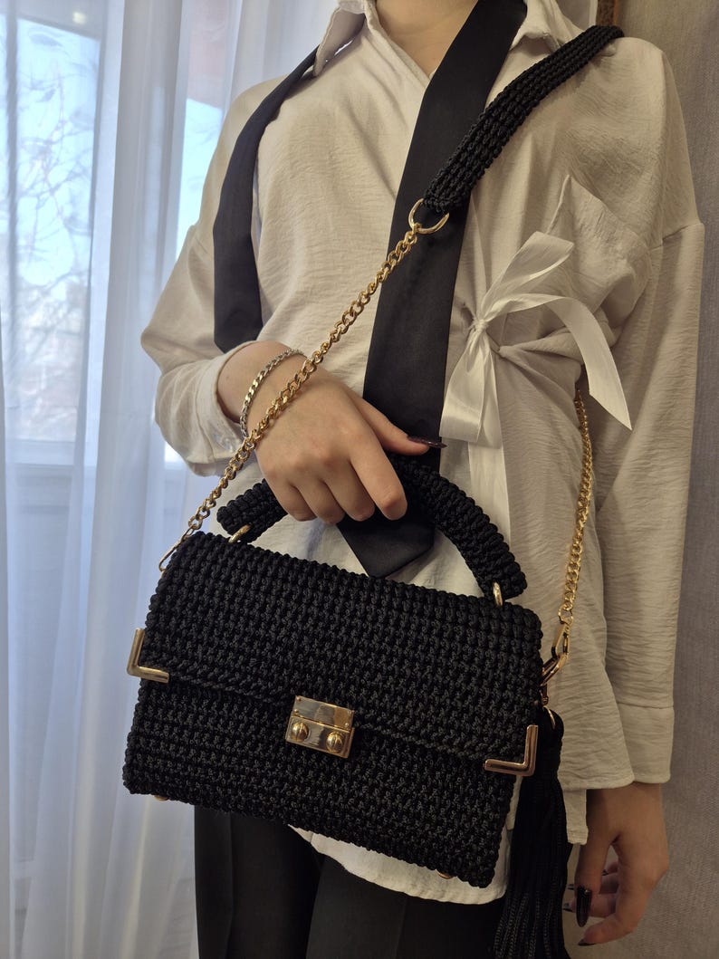 Patron de sac au crochet PDF | Tutoriel sur les sacs à main structurés ...