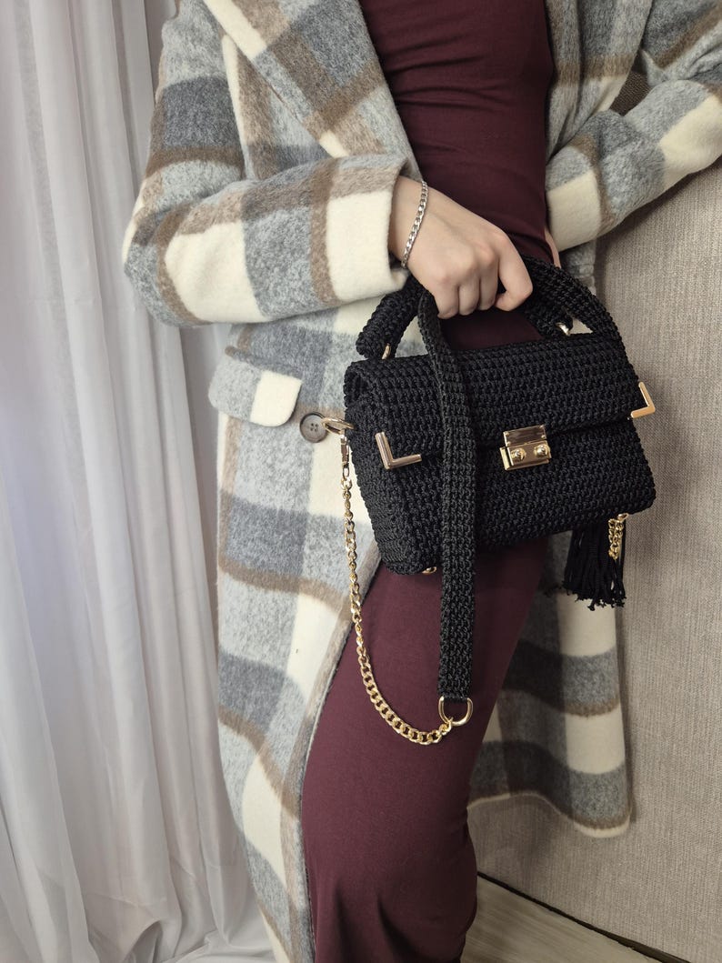 Patron de sac au crochet PDF | Tutoriel sur les sacs à main structurés ...