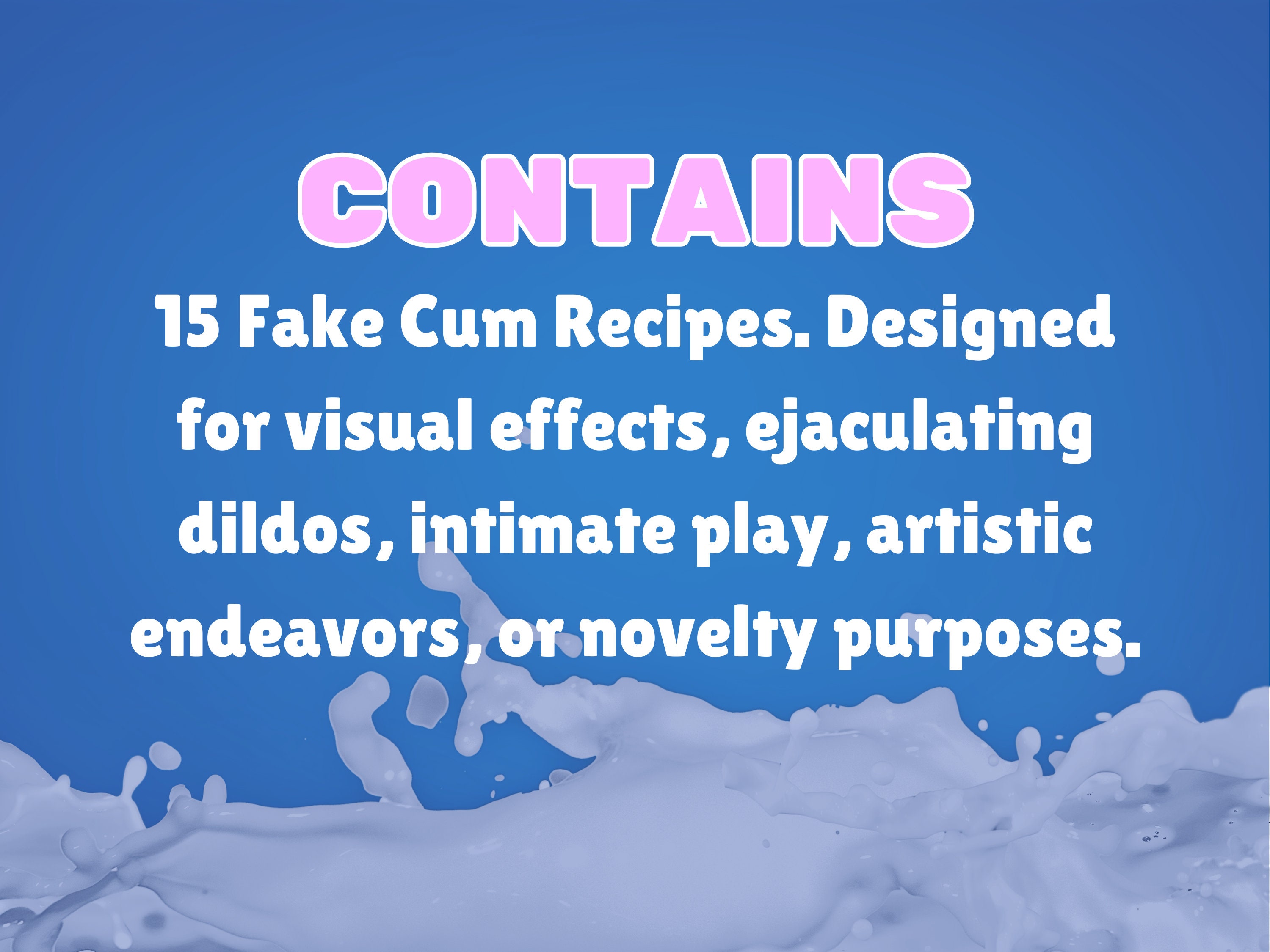 15 Fake Cum Recipes - for Ejaculating Dildos - Cum Eating Ideas ...