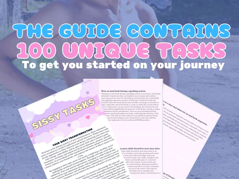 100 Sissy Tasks Feminization Guide Guide for Sissies Sissy Training Transformation Crossdressing ...