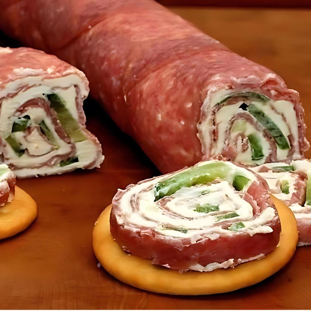 Digital Recipe: Savory Cheese Roll With Salami & Green Pepper Gourmet ...