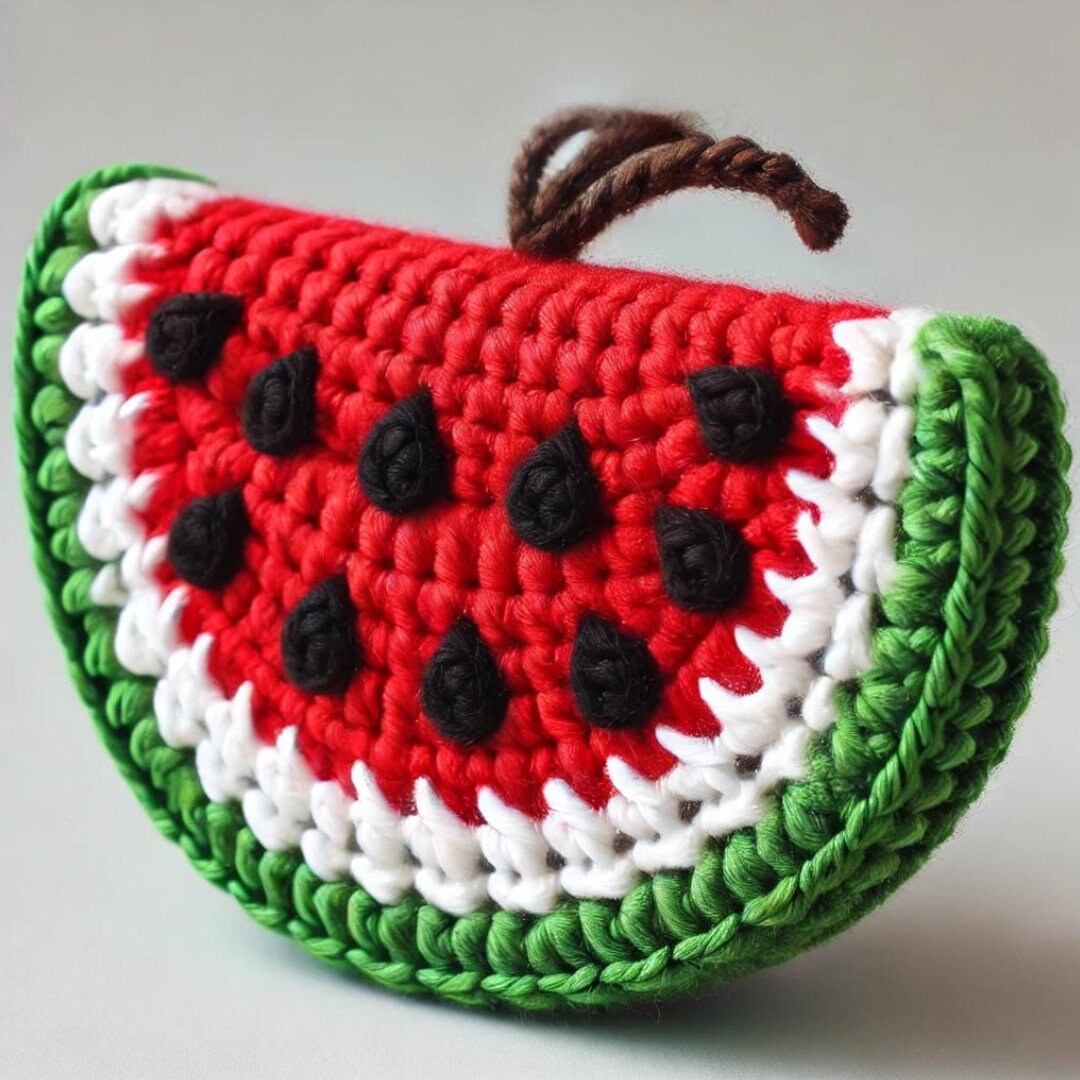 Watermelon Slice Crochet Pattern PDF File in English - Etsy