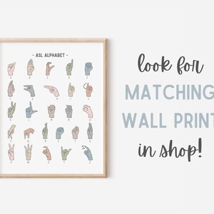 26 Printable Sign Language Alphabet Flashcards, Kids Pastel Learn to ...