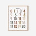 Set of 6 Educational Posters, Neutral ABC Numbers Days Months Weather ...