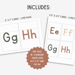 Printable ABC Flashcards, Kids Handwriting Practice Cards, Printing ...