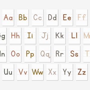 Printable ABC Flashcards, Kids Handwriting Practice Cards, Printing ...