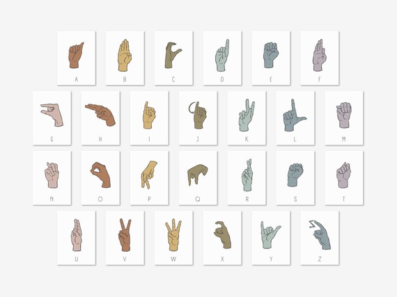 Printable Asl Alphabet Flashcards