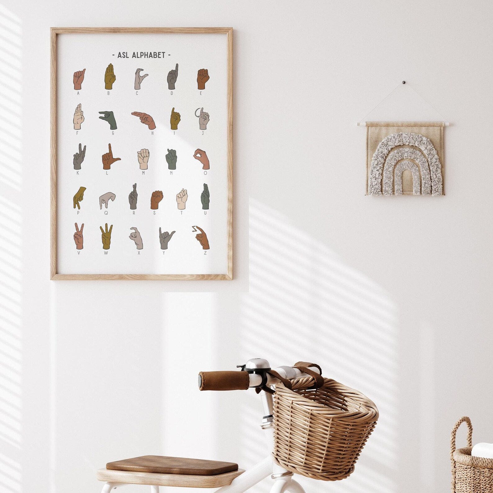 Sign Language Alphabet Neutral Print, Learn to Sign ASL Letters ...