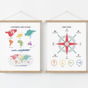 Rainbow Educational Poster Bundle Set of 8, Preschool Classroom Decor ...