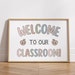 Pastel Classroom Welcome Sign, Back to School Classroom Decor, Teacher ...