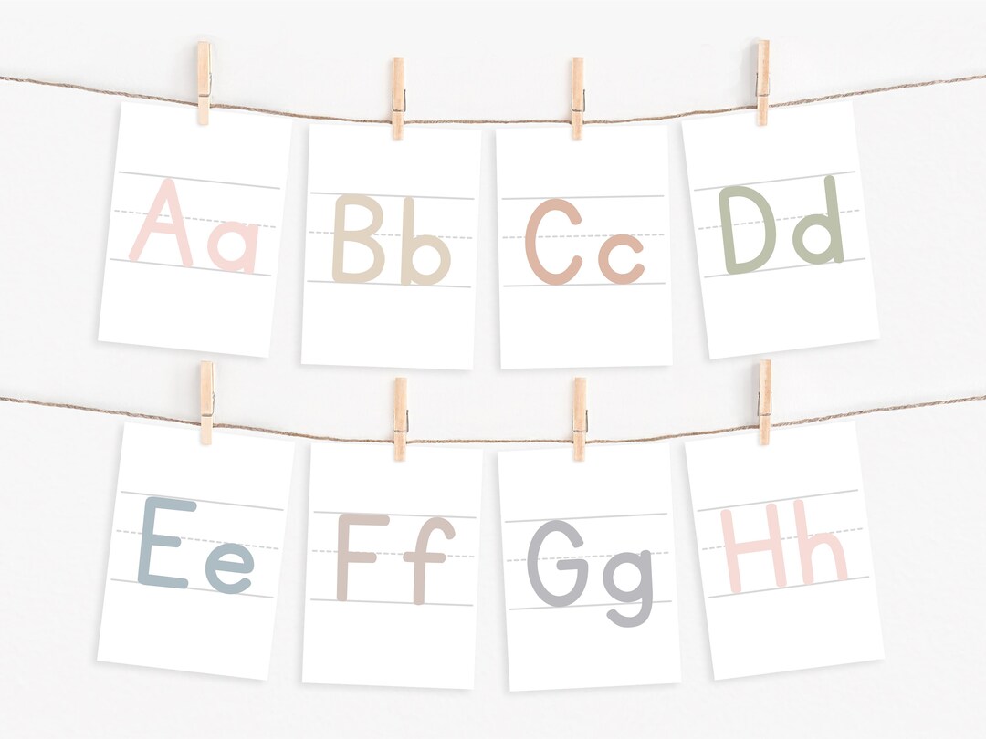 Printable ABC Flashcards, Kids Handwriting Practice Cards, Printing ...
