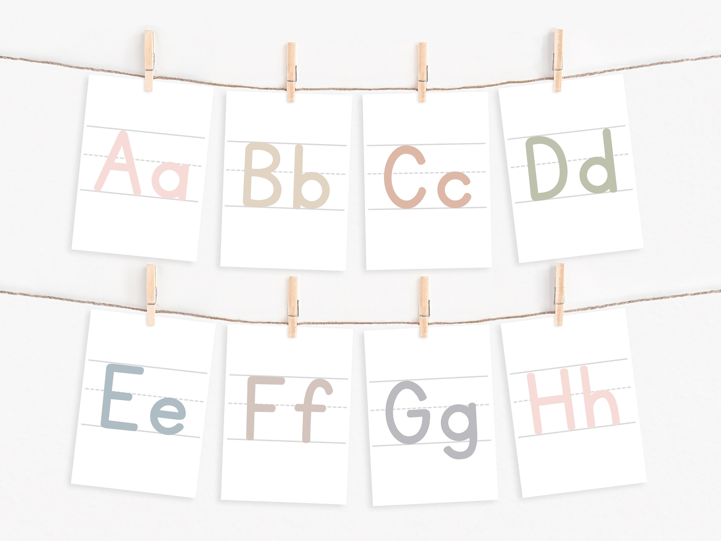 Printable ABC Flashcards, Kids Handwriting Practice Cards, Printing ...