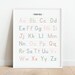 Printing Alphabet Pastel Poster, Letters Print, Kids Educational Wall ...