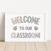 Pastel Classroom Welcome Sign, Back to School Classroom Decor, Teacher ...