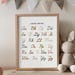 Cursive Writing Alphabet Neutral Poster, Letters Print, Educational ...