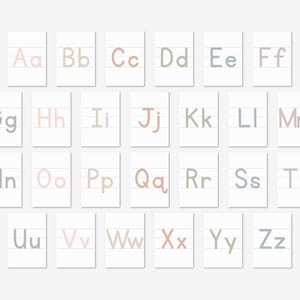 Printable ABC Flashcards, Kids Handwriting Practice Cards, Printing ...