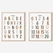 Set of 12 Neutral Boho Educational Posters, Toddler Preschool Classroom ...