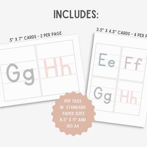 Printable ABC Flashcards, Kids Handwriting Practice Cards, Printing ...