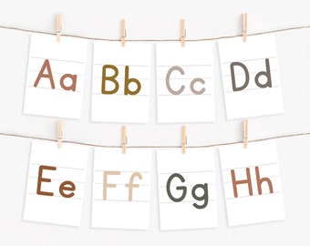 Printable ABC Flashcards, Kids Handwriting Practice Cards, Printing ...