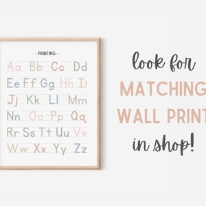 Printable ABC Flashcards, Kids Handwriting Practice Cards, Printing ...
