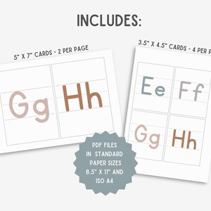 Printable Alphabet Flashcards, Toddlers ABC Flashcards, Handwriting ...