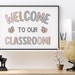Pastel Classroom Welcome Sign, Back to School Classroom Decor, Teacher ...