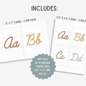 Cursive Writing Flashcards, Printable Alphabet Cards for Kids ...