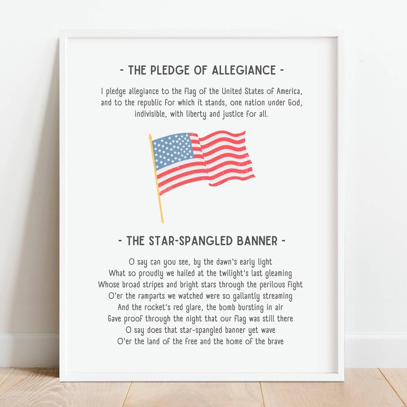 Pledge of Allegiance - Etsy